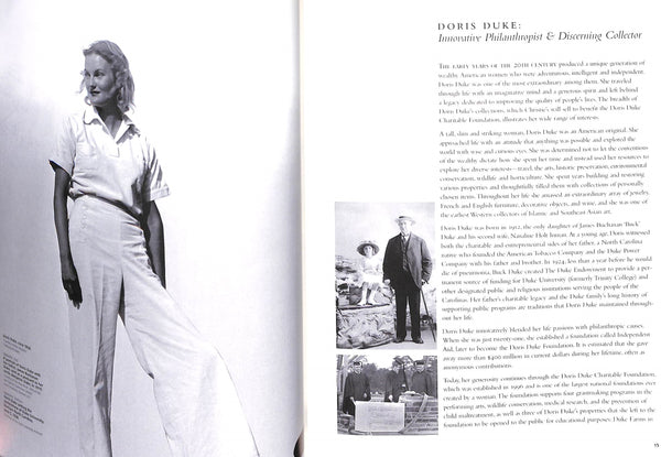 "The Doris Duke Collection" 2004 Christie's New York