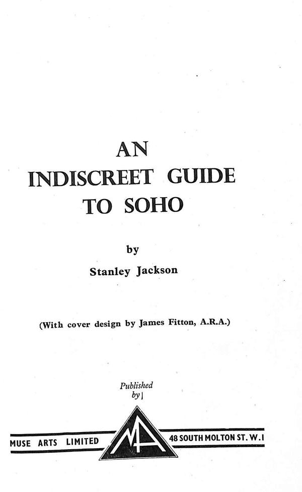 "An Indiscreet Guide To Soho" 1953 JACKSON, Stanley