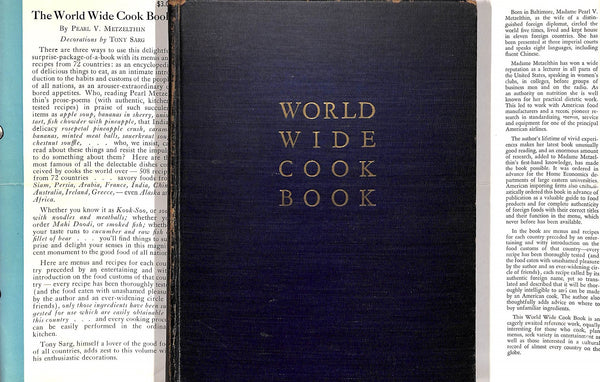 The World Wide Cook Book: Menus and Recipes of 75 Nations w/ Decoratio