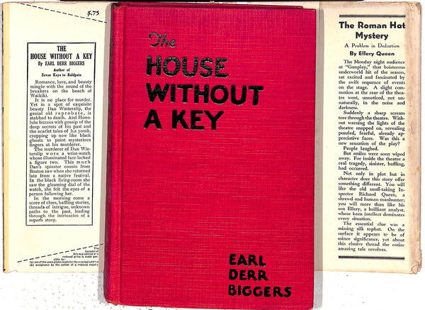 "The House Without A Key" 1925 BIGGERS, Earl Derr (SOLD)