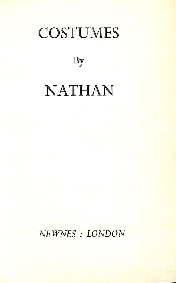 "Costumes By Nathan" 1960 NATHAN, Archie
