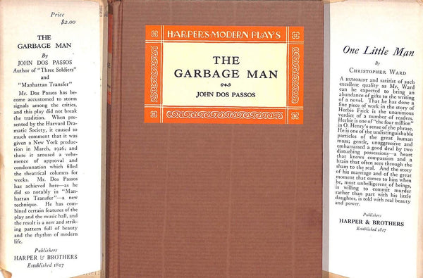 "The Garbage Man" 1926 PASSOS, John Dos
