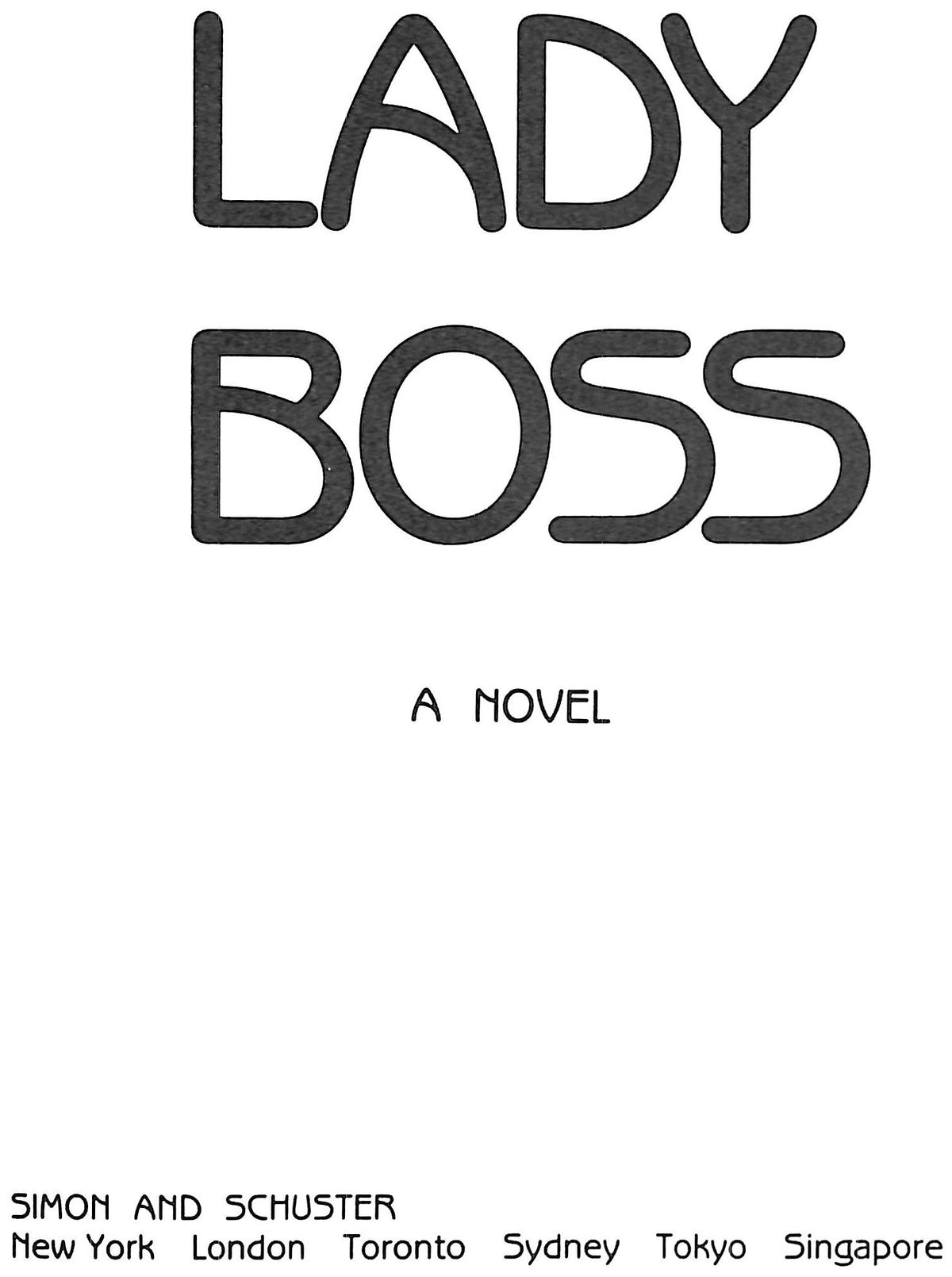 "Lady Boss" 1990 COLLINS, Jackie