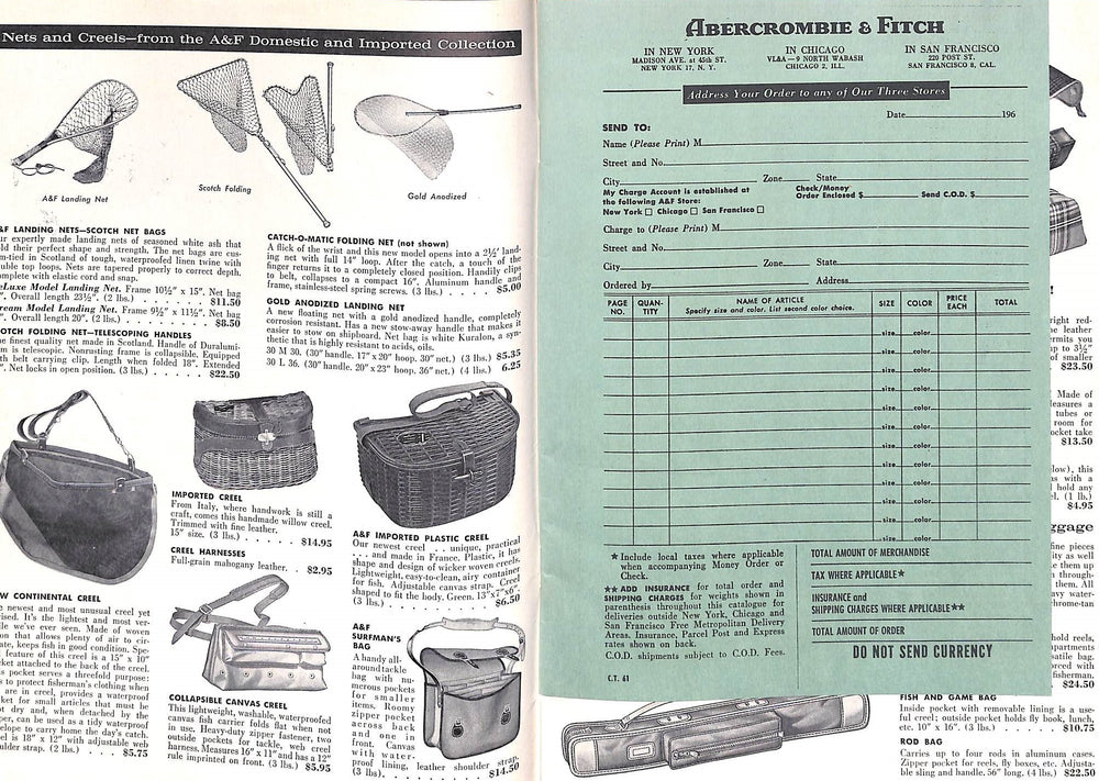 "Abercrombie & Fitch 1961 Camping & Fishing Catalog"
