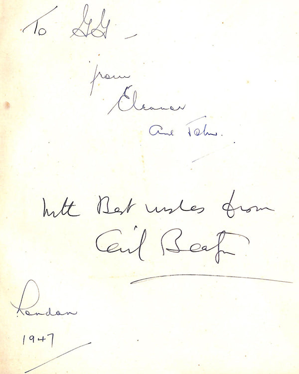 "Time Exposure" 1946 BEATON, Cecil (INSCRIBED w/ CB Letter)