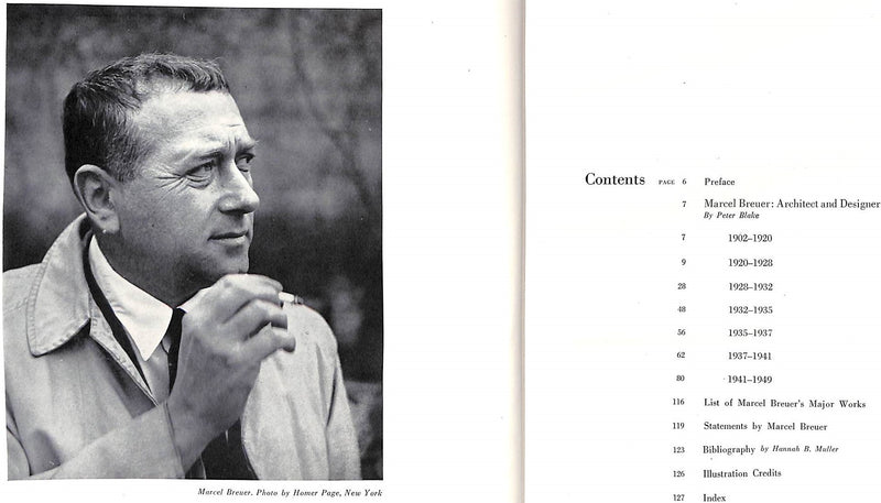 "Marcel Breuer: Architect And Designer" 1949 BLAKE, Peter