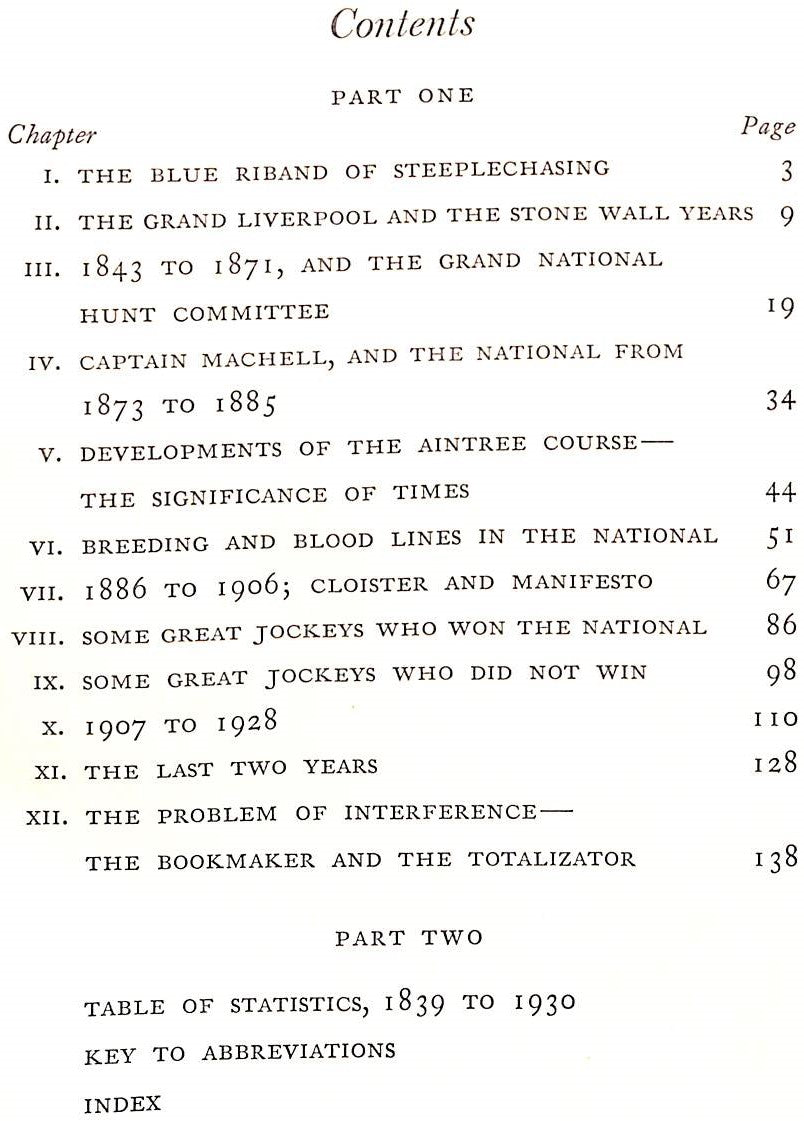 "The Grand National 1839-1930" 1931 MUNROE, David Hoadley