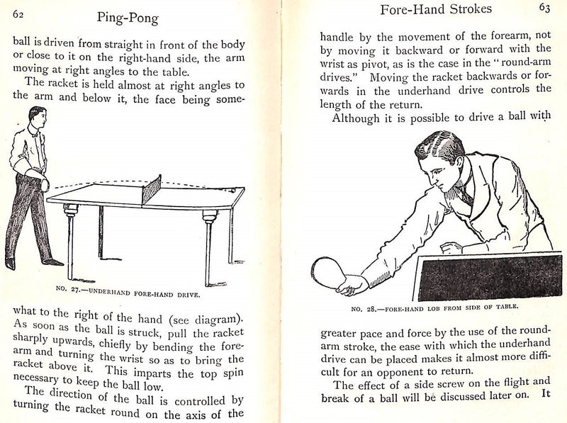 "Ping-Pong [Table-Tennis]: The Game And How To Play It" 1902 PARKER, A
