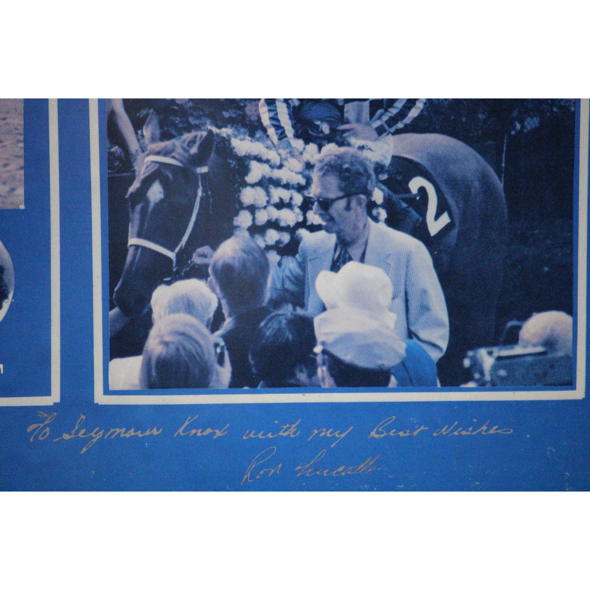 "Triple Crown Secretariat" 1973 Poster Inscribed by Jockey Ron Turcott