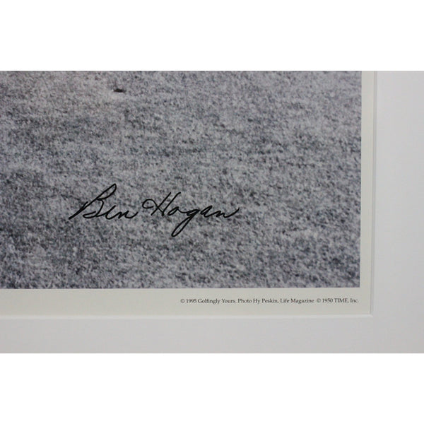 "The One Iron" Ben Hogan 1950 U.S. Open Champion 1995 B&W Framed Print