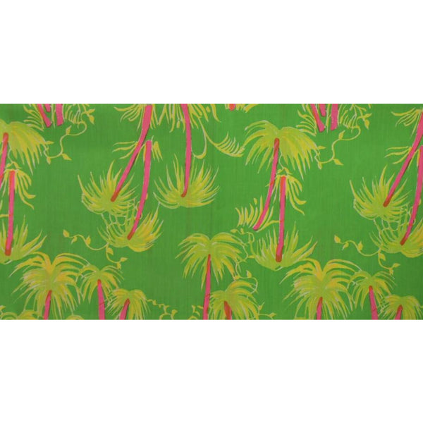 Lilly Pulitzer Pink & Lime Palm Tree Key West c1960s Fabric