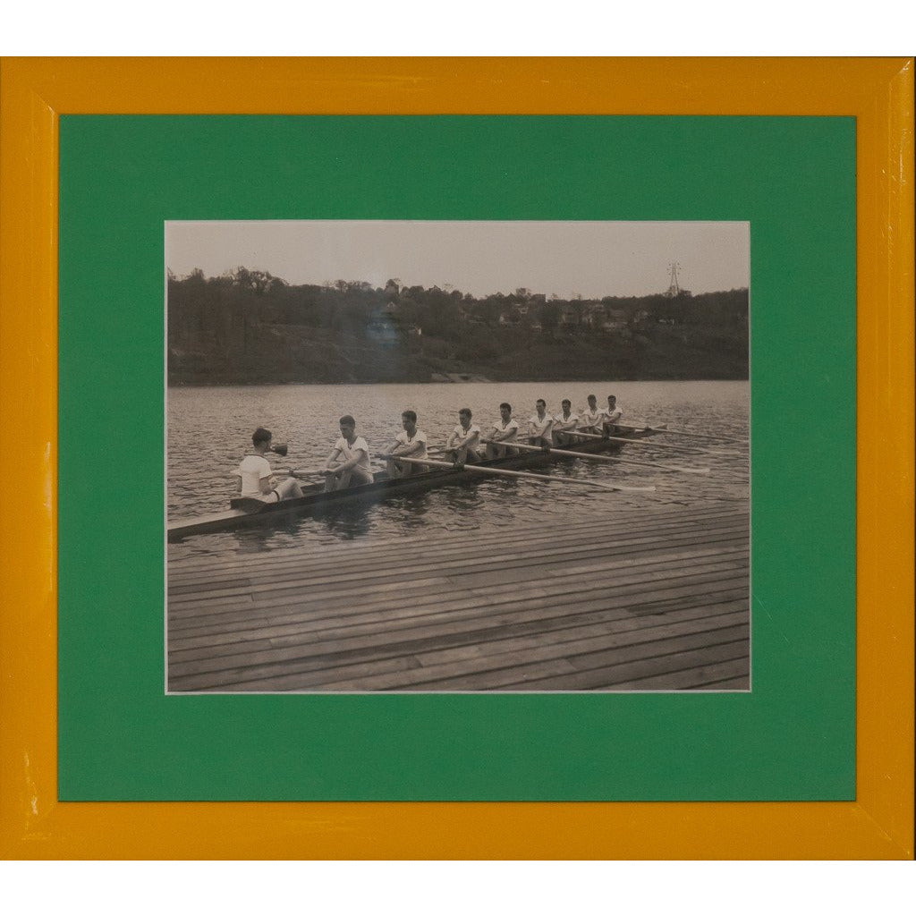 Culver Academy c1950s Eight Oarsmen B&W Framed Photo