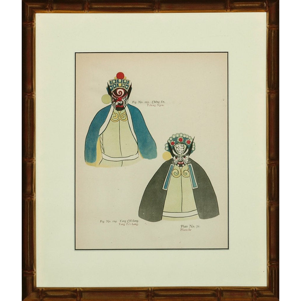 Two Masked Chinese Theatrical Characters