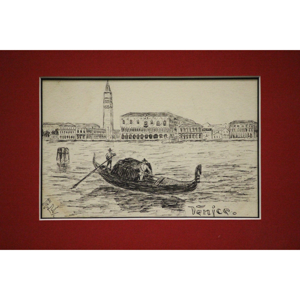 5 Postcard Drawings From Italy