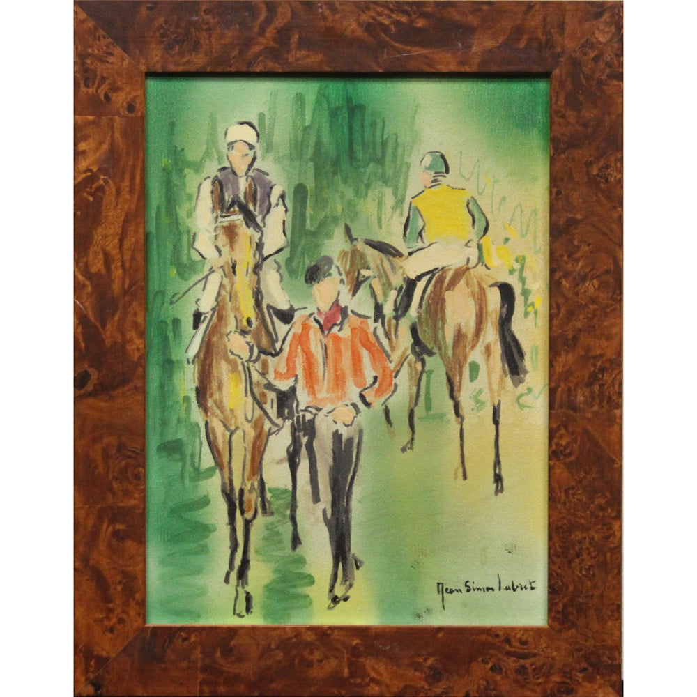 "To The Post" Oil on Canvas by Jean Simon Labret