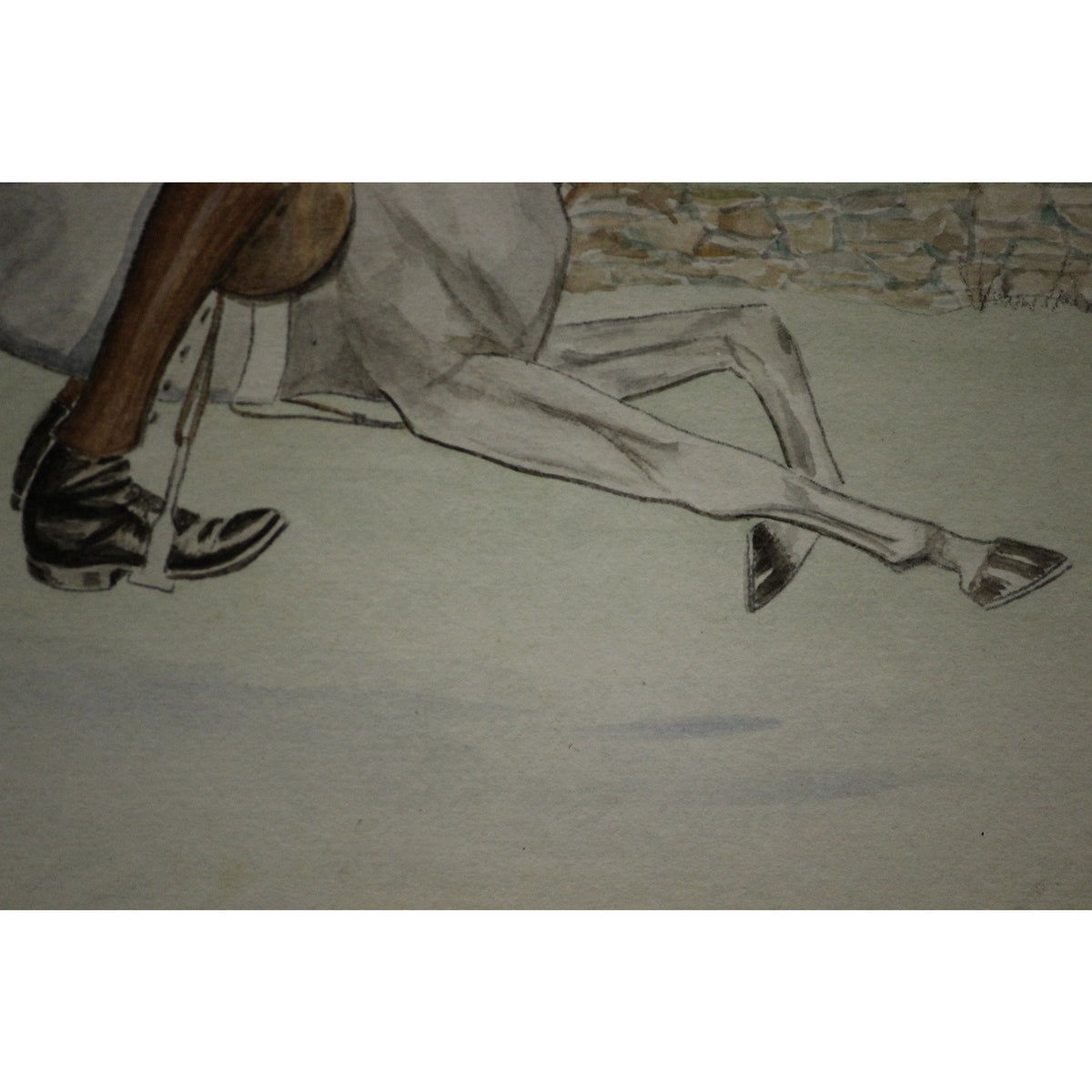 "Natty Equestrian" 1918 Watercolour (SOLD)