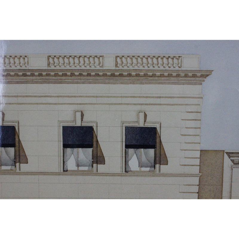 Polo Ralph Lauren Chicago Architectural c1997 Rendering Sheet on Board