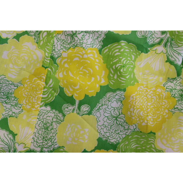 'Lilly Pulitzer Lemon & Lime Floral Print Sundress' Sz: LG (Deadstock