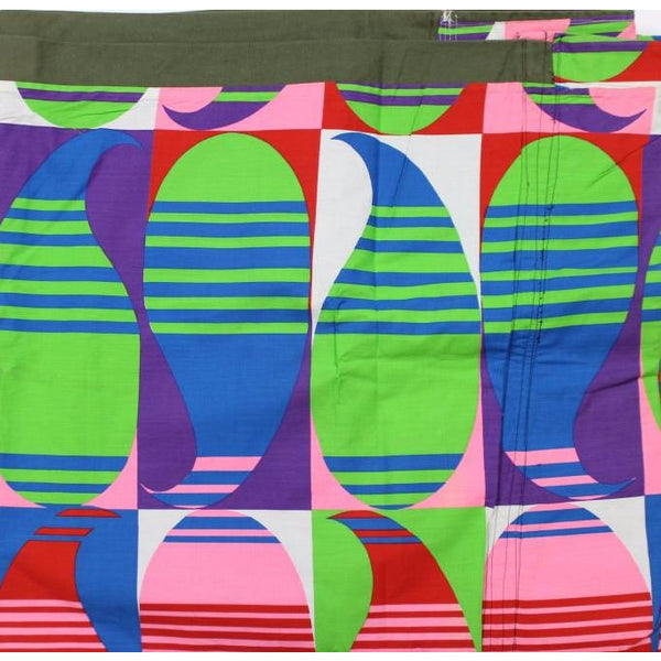 'Multicolor c1960s Abstract Fabric'