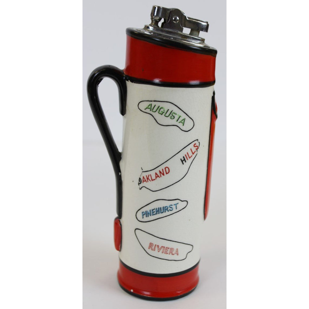 "Golf Bag c1950s Ceramic Lighter"