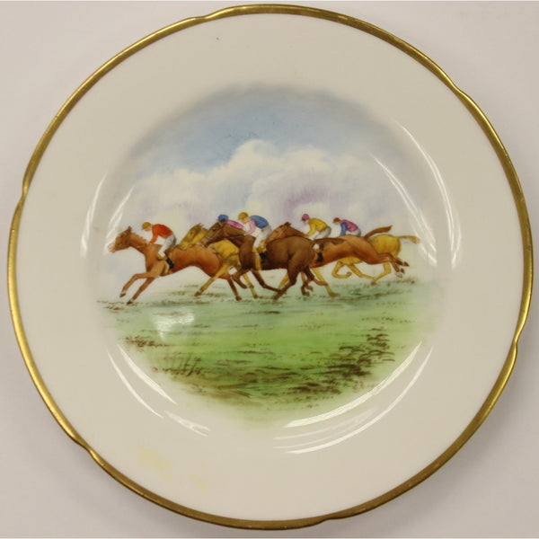 Classic Pair x English Glorious Goodwood c1930s Salad Plates