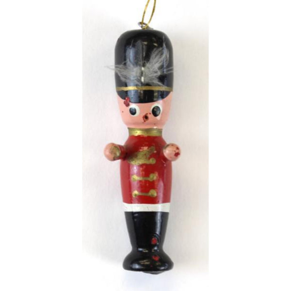"Hand Painted Guardsman Christmas Ornament"