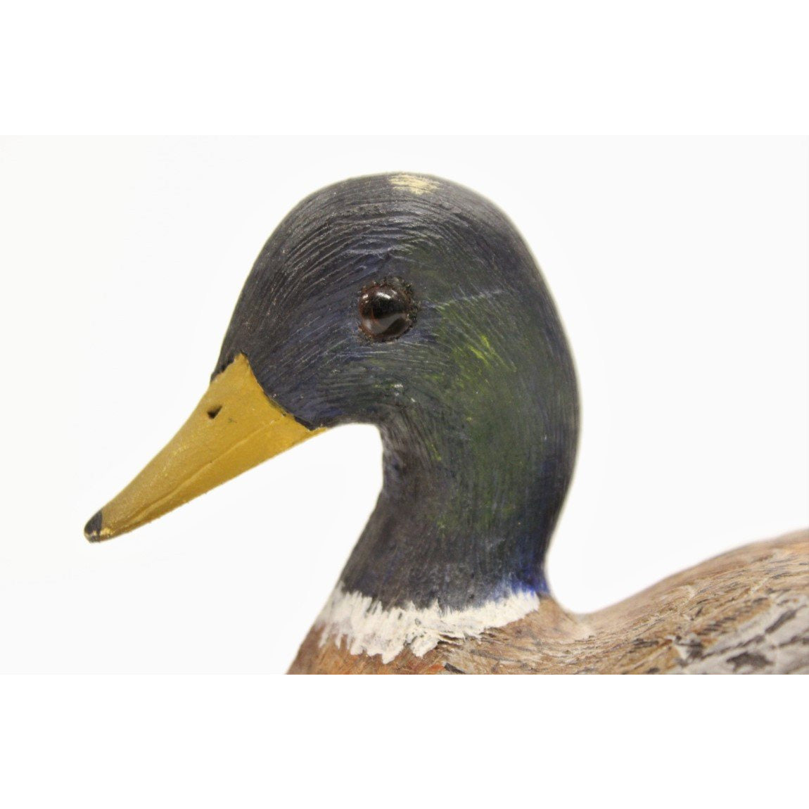 "Mallard Drake Hand-Carved Duck Decoy" 1979