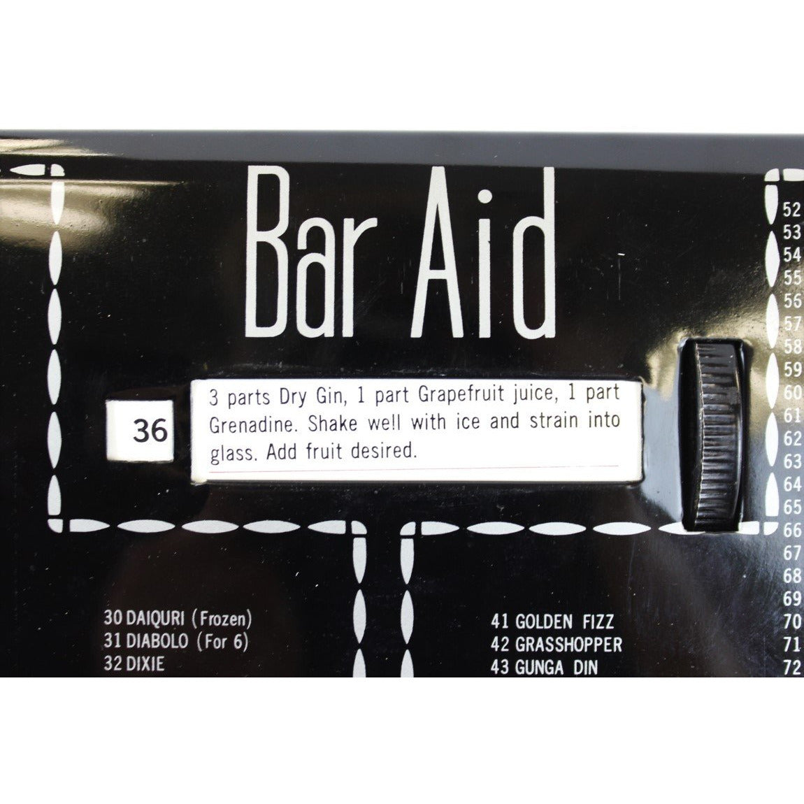 "Bar Aid Cocktail Recipes c1950s Rolodex" (New in Box!) (SOLD)