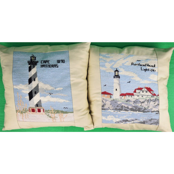 Pair x Lighthouse Custom Needlepoint Pillows