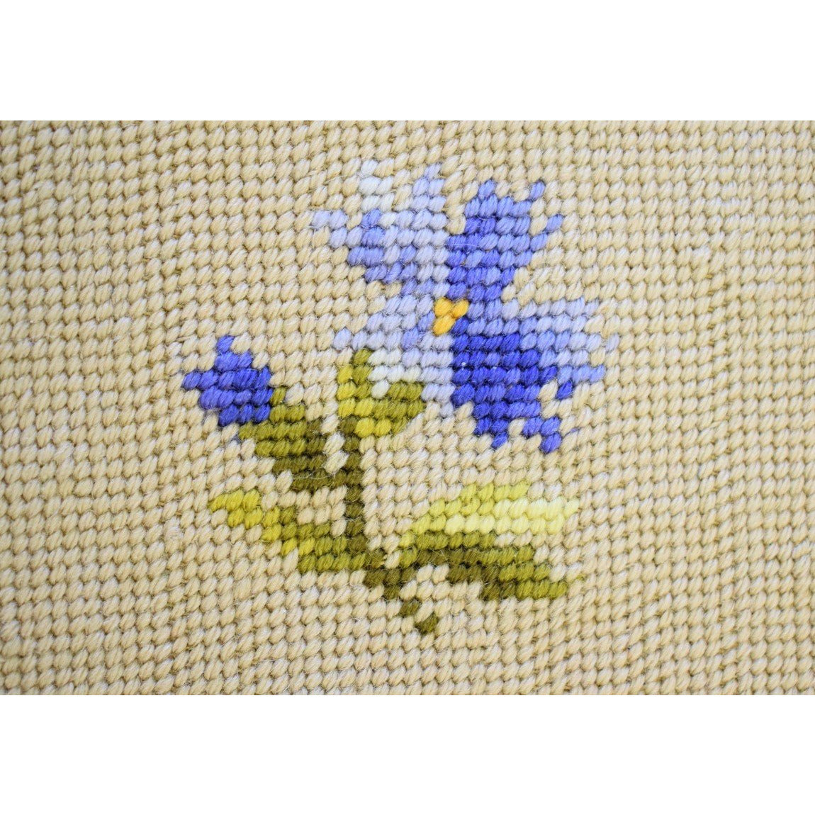 Custom Twin-Panel Floral Needlepoint Area Rug (SOLD)