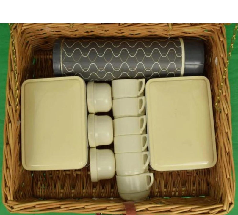 "Abercrombie & Fitch English Wicker Picnic Hamper" (SOLD)