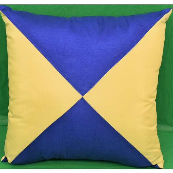'Yellow & Blue 'Signal Flags' Pillow'