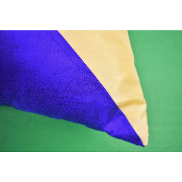 'Yellow & Blue 'Signal Flags' Pillow'