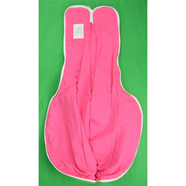 The Official Preppy 'Wasp' c1980s Pink & (Lime) Green Tennis Racquet C