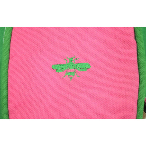 The Official Preppy 'Wasp' c1980s Pink & (Lime) Green Tennis Racquet C