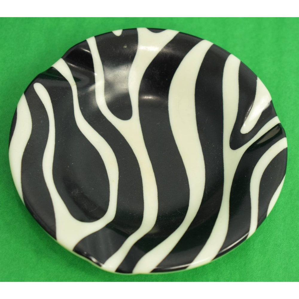 "El Morocco Zebra Print Ashtray by Ornamin" (SOLD)