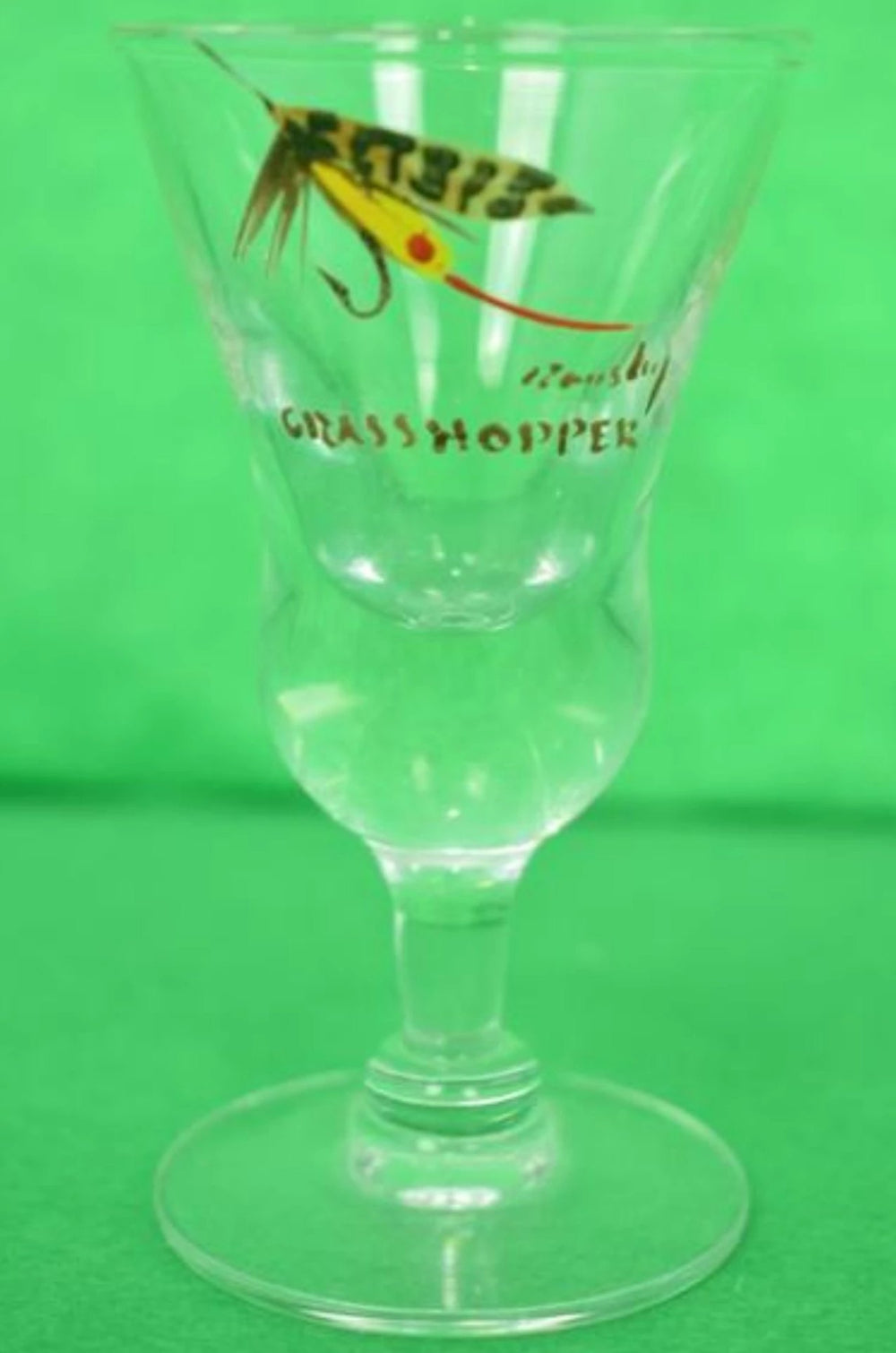 "Set x 4 Hand-Painted Trout Fly Shot Glasses"