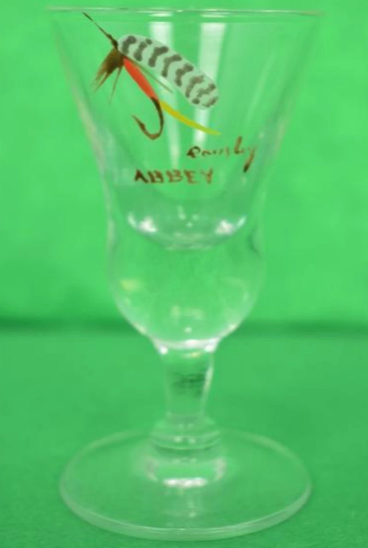 "Set x 4 Hand-Painted Trout Fly Shot Glasses"