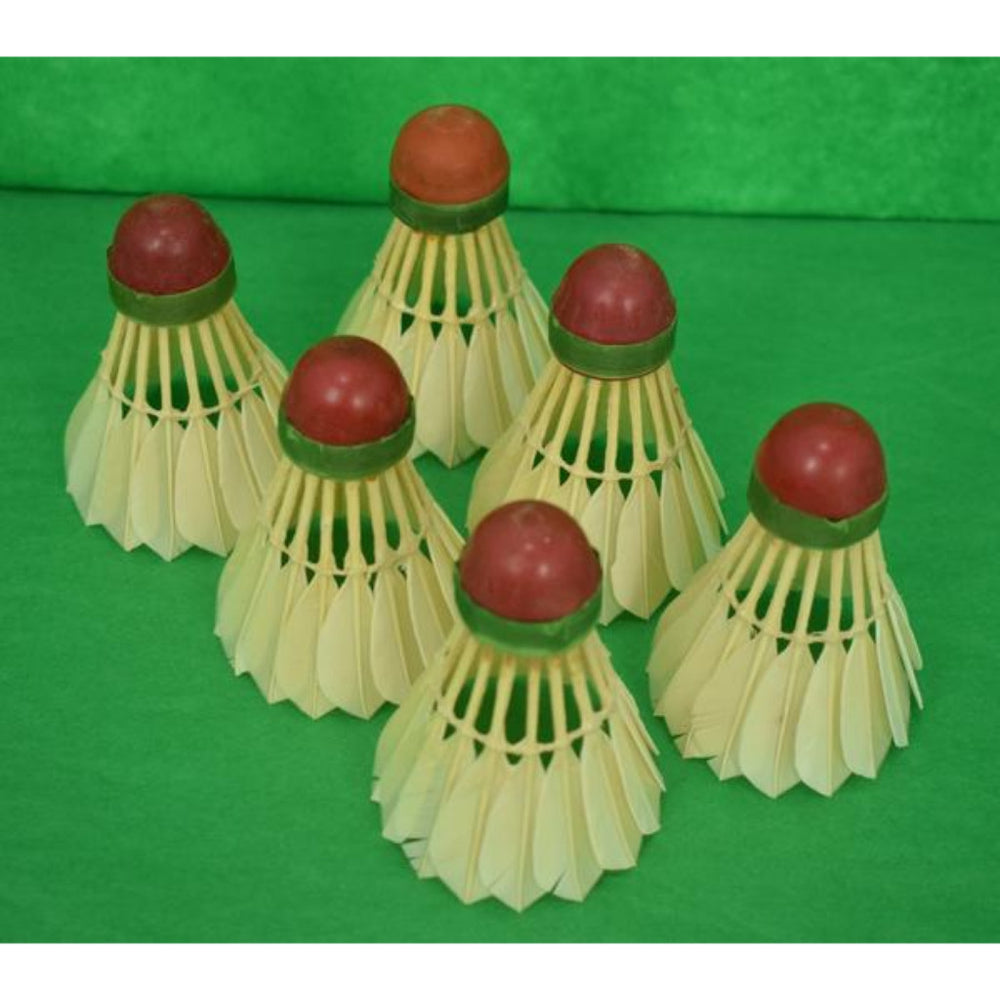 "Abercrombie & Fitch Set of 6 English Shuttlecocks in Canister"