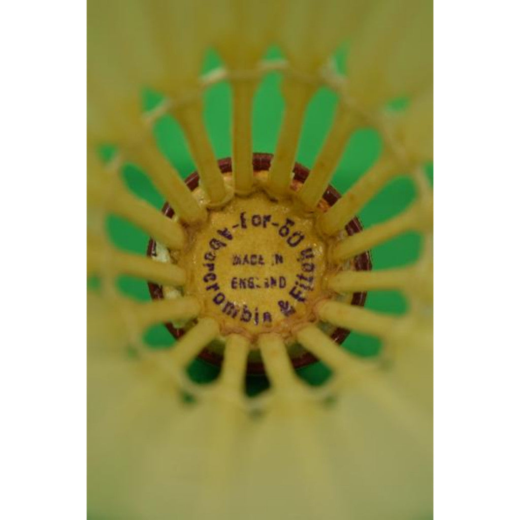 "Abercrombie & Fitch Set of 6 English Shuttlecocks in Canister"