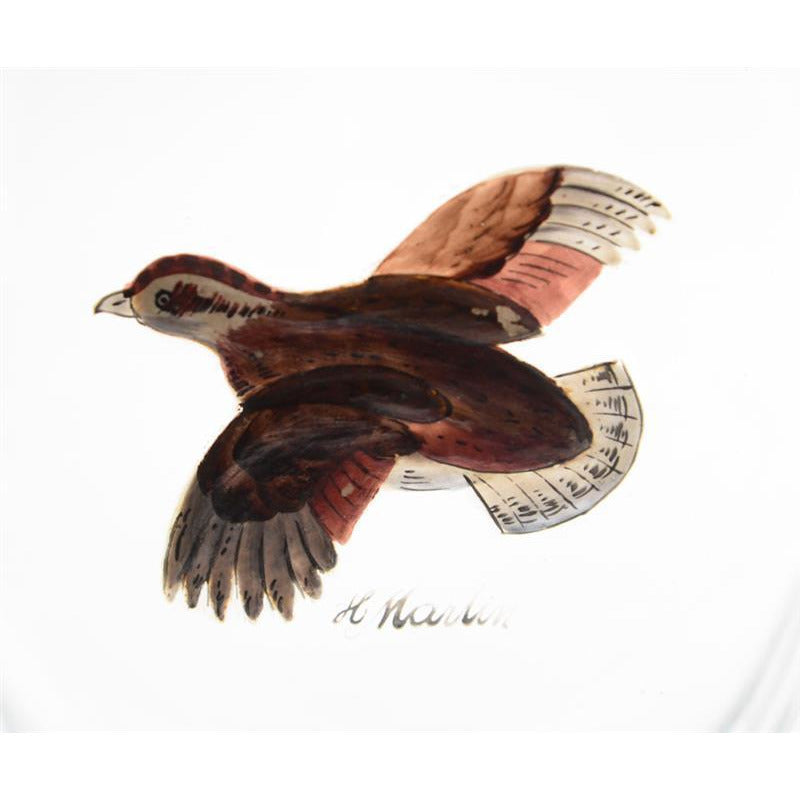 'Pair of Hand-Painted Glass Grouse & Mallard Decanters & Stoppers' Ex-