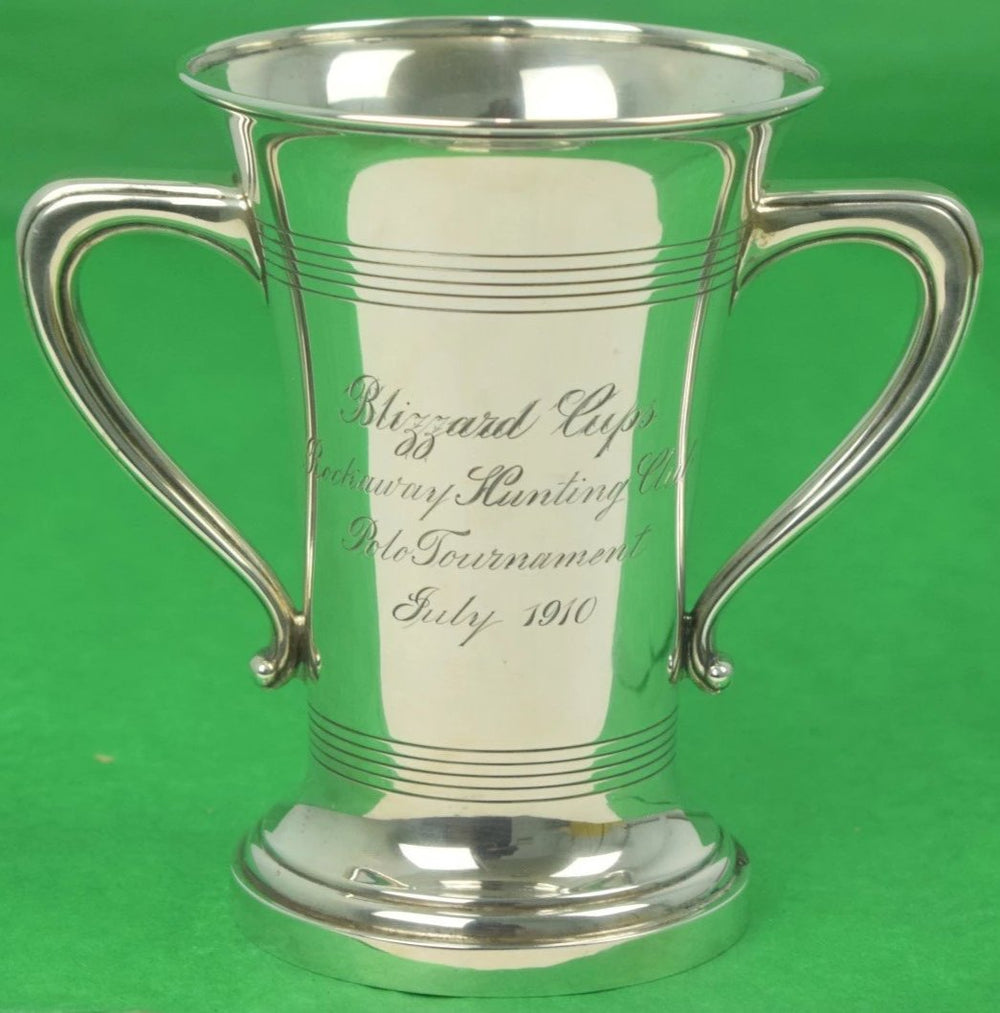 'Sterling Silver Blizzard Cups Rockaway Hunting Club Polo Tournament'