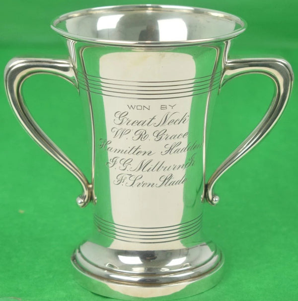 'Sterling Silver Blizzard Cups Rockaway Hunting Club Polo Tournament'