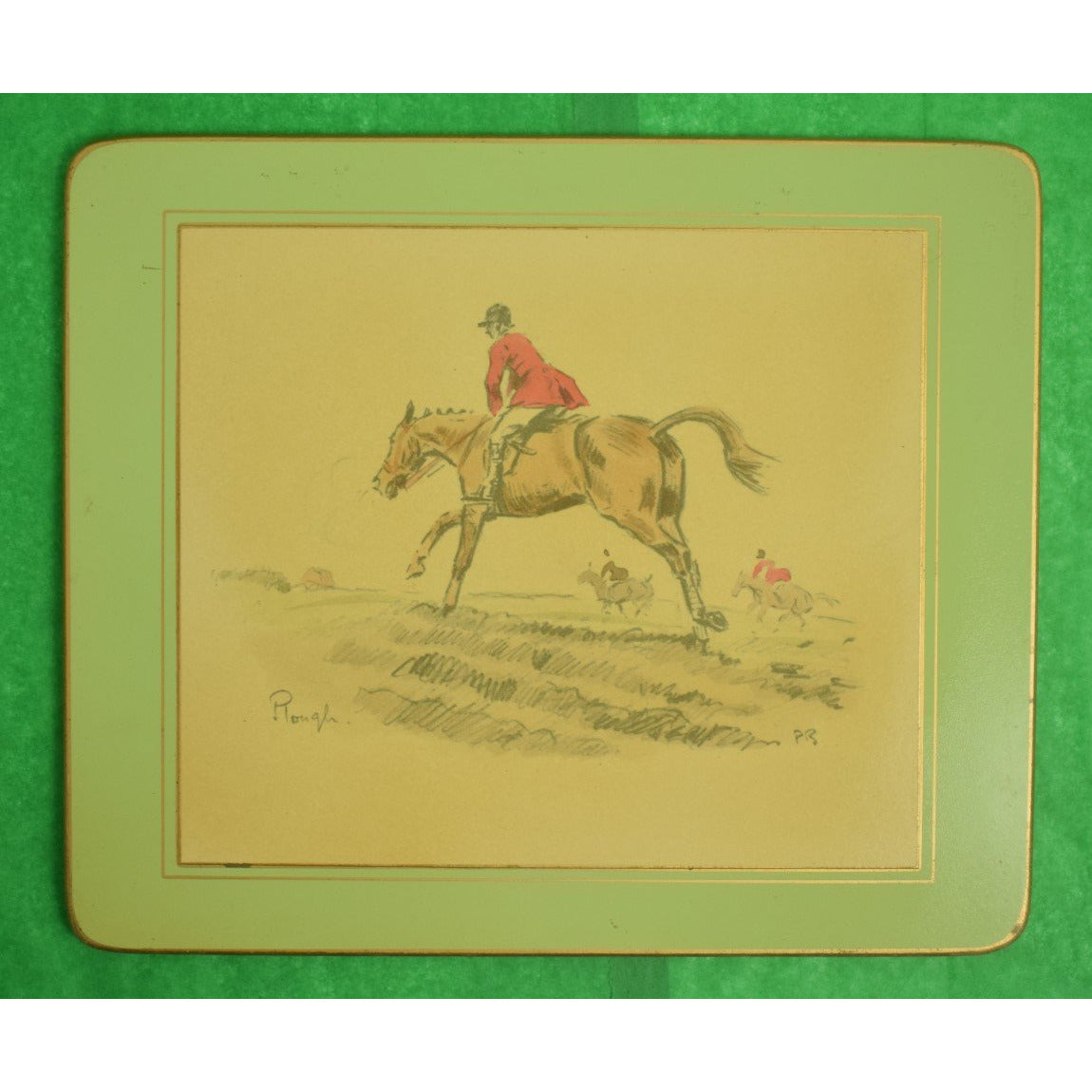 "Set x 8 Peter Biegel (1913-1988) Fox-Hunt Table Mats" (SOLD)