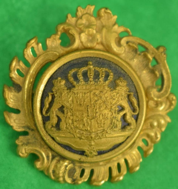 Swedish Royal Coat-of-Arms Brass Pin