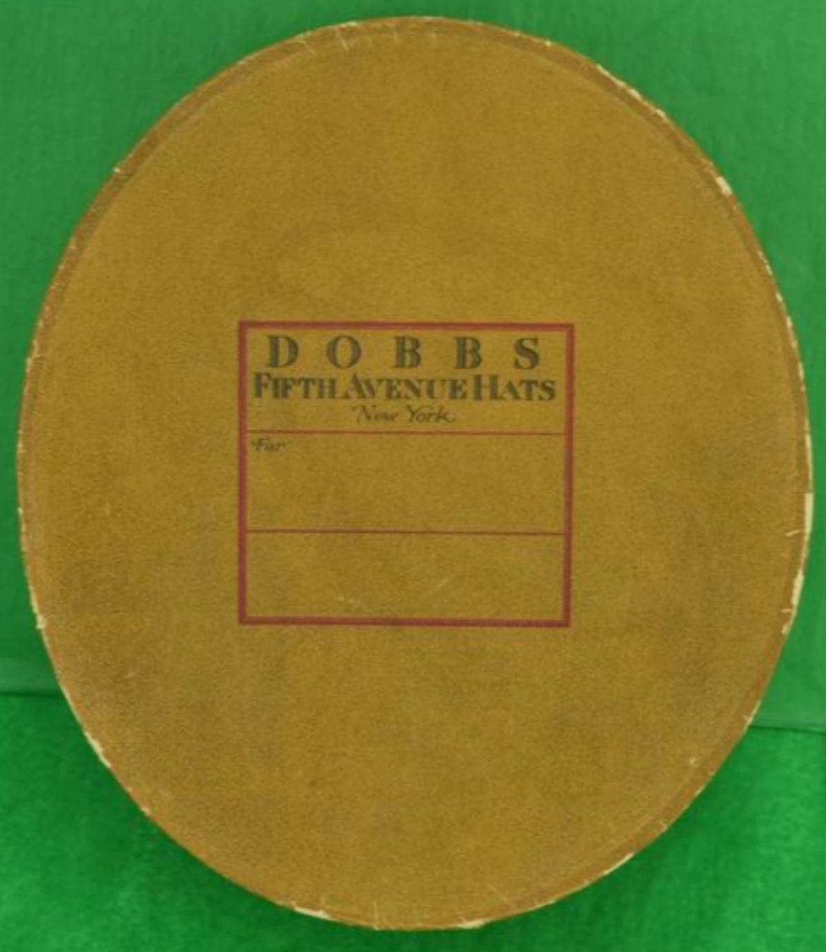 "Dobbs x Saks Fifth Avenue c1919 Cardboard Hat Box"