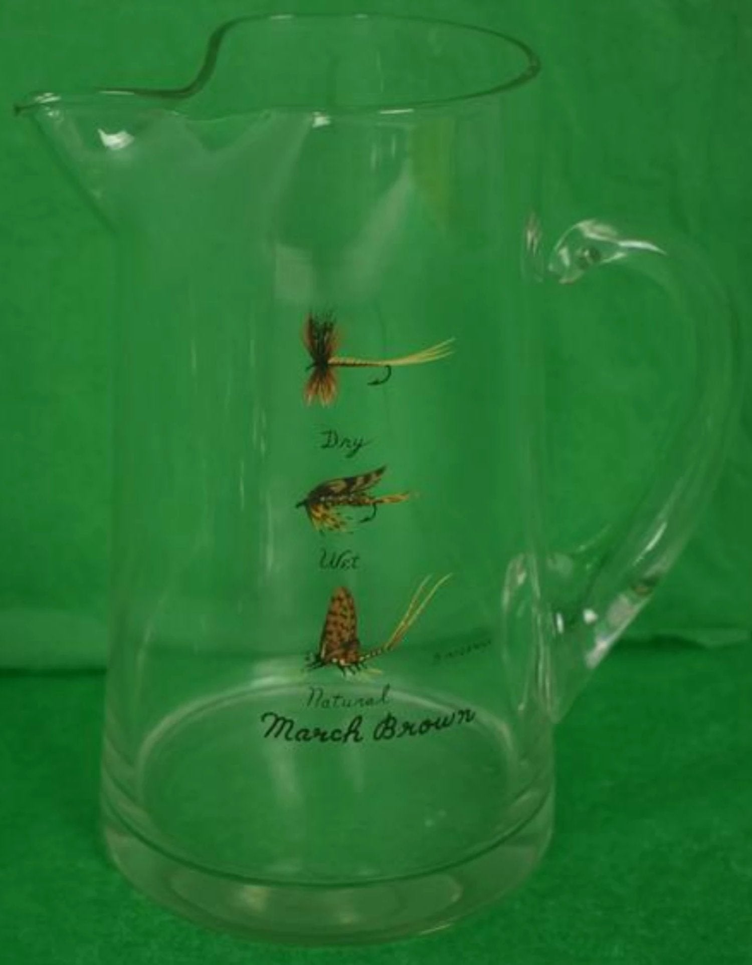 "Set x 12 Carwin Hand-Painted Trout Fly Glasses/ Ice Bucket/ & Cocktai