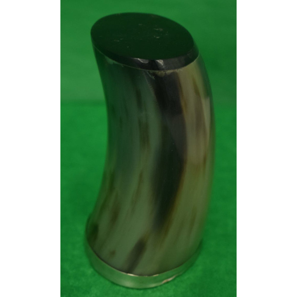 Set of 5 Cow Horn Sterling Rim Beakers