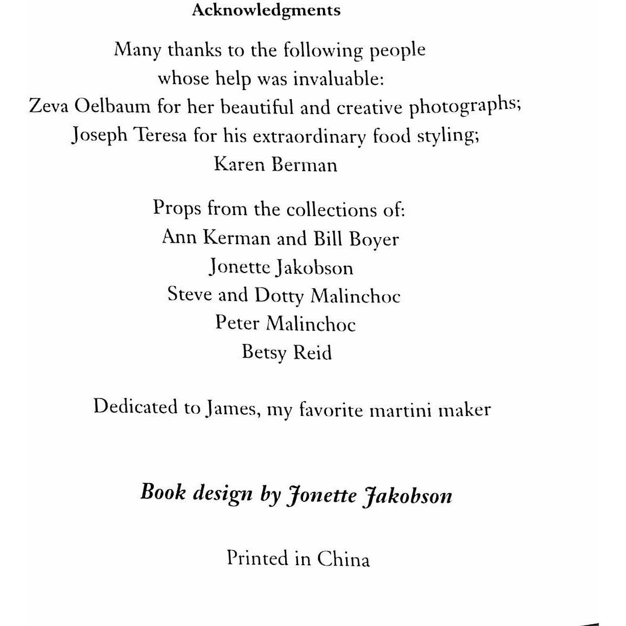 "The Martini Book" 2007 (SOLD)