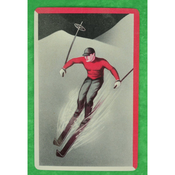 Twin Boxed Set of Skier Playing Cards